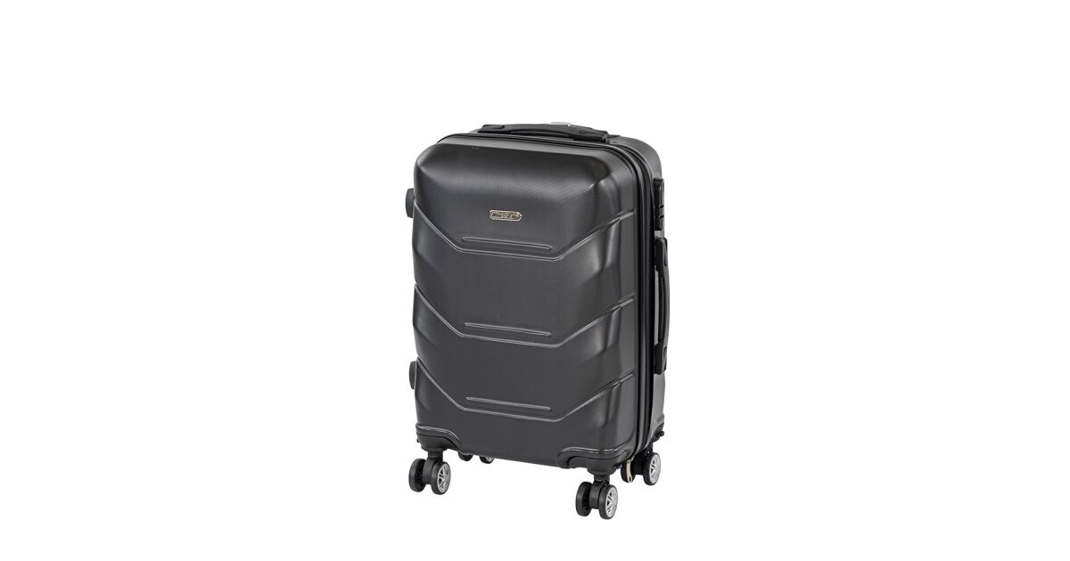 TraveLux Max Kabinenkoffer mit abnehmbaren Rollen 50x40x20 cm schwarz ...