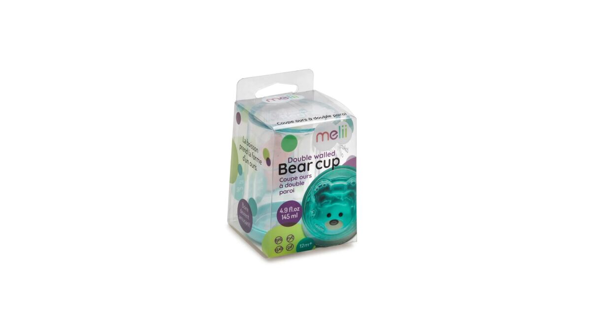 BECHER KINDER INNENDESIGN BÄR, 145 ML, MELII, BLAU | Pepita.com