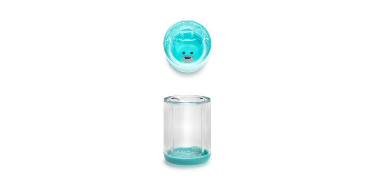 BECHER KINDER INNENDESIGN BÄR, 145 ML, MELII, BLAU | Pepita.com