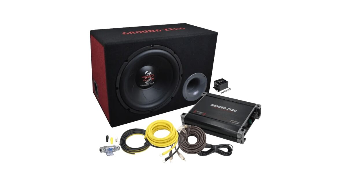 Ground Zero GZ BASS KIT 12.300X-II CONNECT wentylowany subwoofer ...
