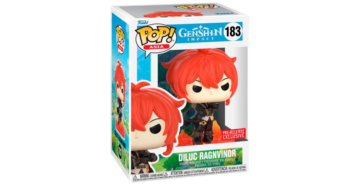 Funko Pop figura, Genshin Impact, Diluc Ragnvindr (183) | Pepita.hu