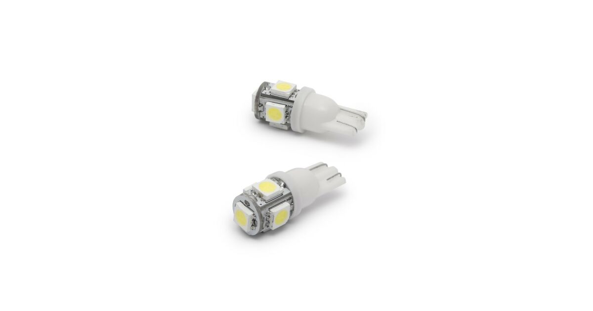 Bec LED T10 1,25W 90 lumen 6000 K 5 SMD LED | Pepita.com