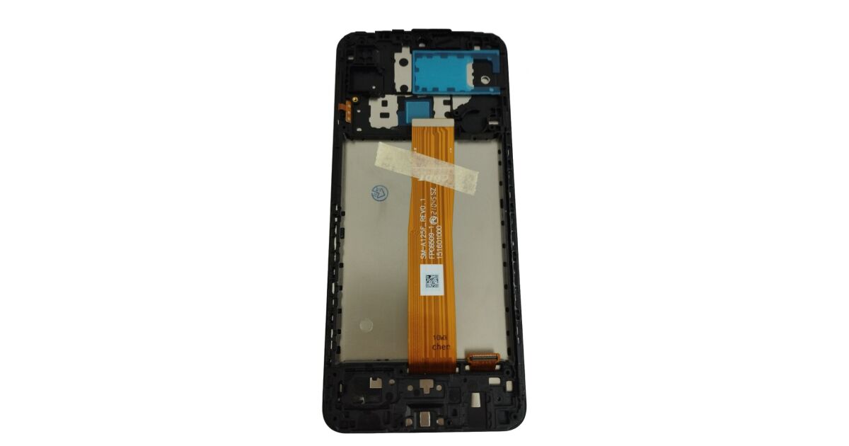 Samsung Galaxy A12 LCD + érintőpanel kerettel, fekete, SM-A125F (CDOT ...