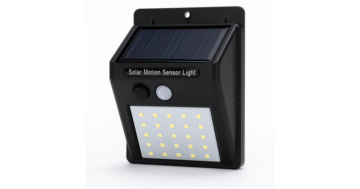 Lampa Solara Exterior cu 30 LED-uri, 3 Moduri Iluminare, Senzor Miscare ...