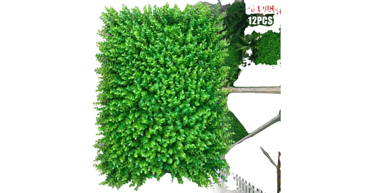 Artificial Boxwood Hedge Panels, Realistic Look, Easy Installation ...