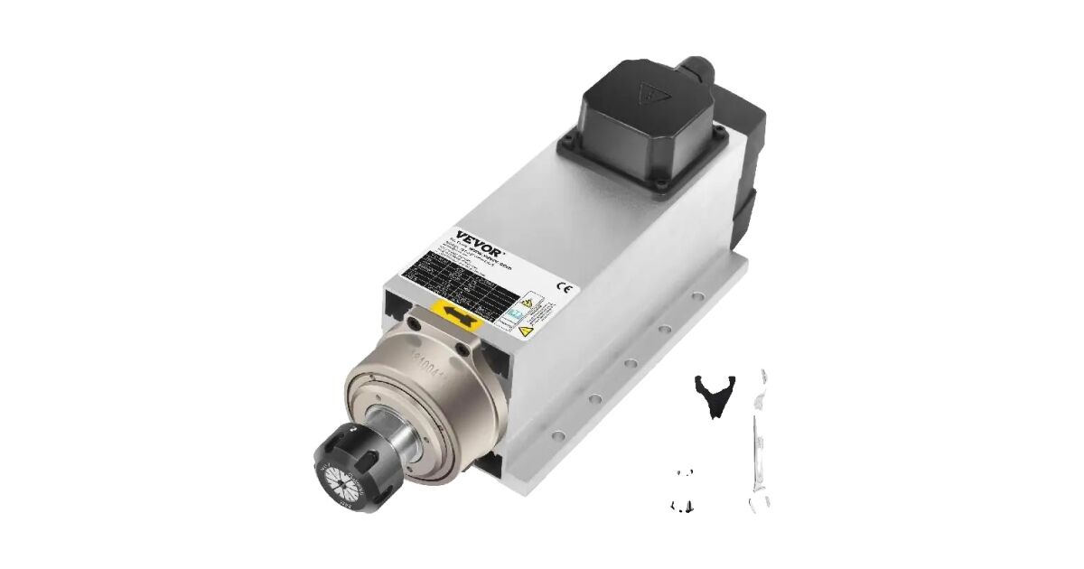 4KW CNC Router Spindle Motor, ER25 Collet, 18000 RPM Air Cooled ...