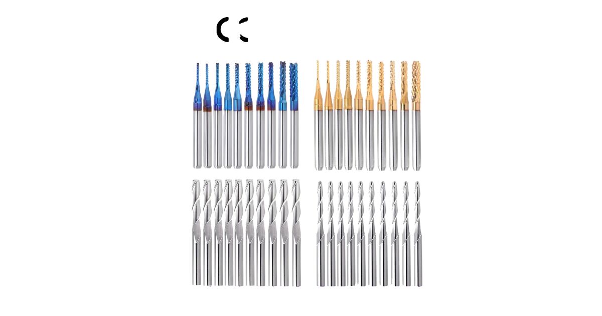 Engraving Bits Set, Nano Blue Coat, CNC Router Bits, | Pepita.hu