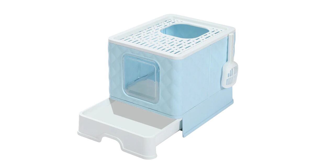 Macska alom doboz, teljesen zárt kialakítás, cserélhető fiók, könnyű ...