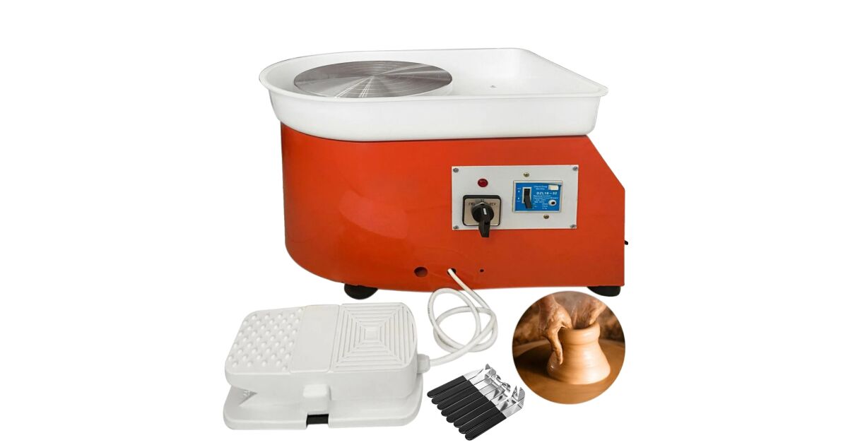 Pottery Wheel Machine, 25CM Diameter, Hand/Pedal Control, | Pepita.hu