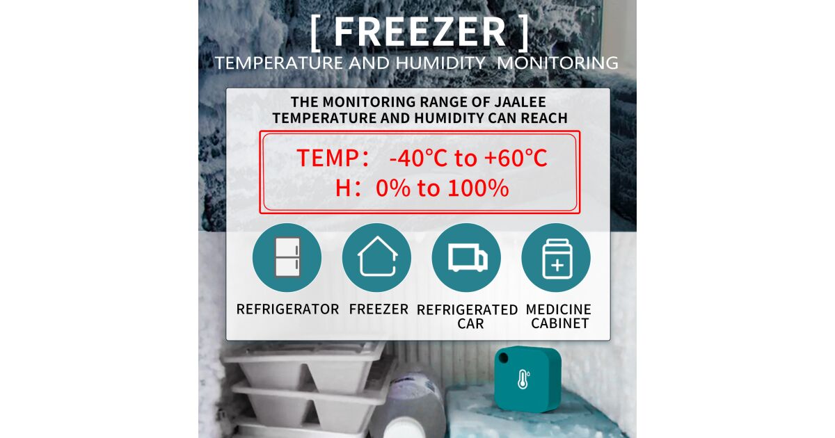 WiFi Temperature Sensor, Monitor Refrigerator Freezer, Alarm Alerts ...