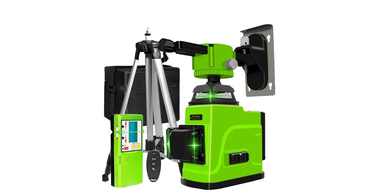 Lézerszint, távirányító, zöld vonal, IE12G-DC11G | Pepita.hu