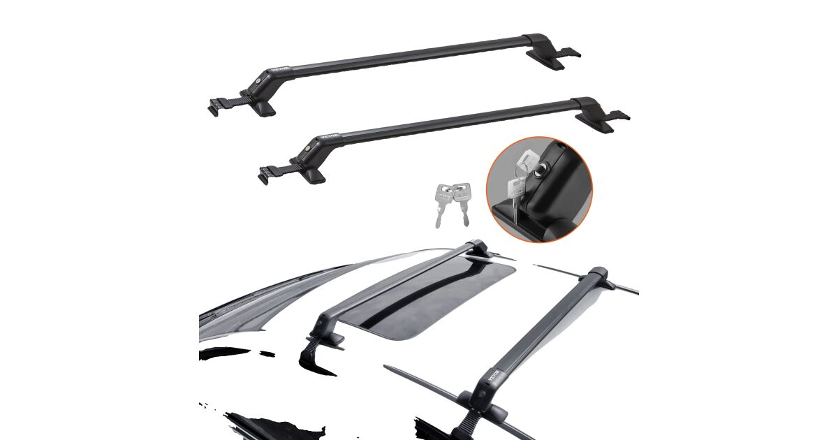 Roof Crossbar, Adjustable, 155LBS Capacity, | Pepita.hu