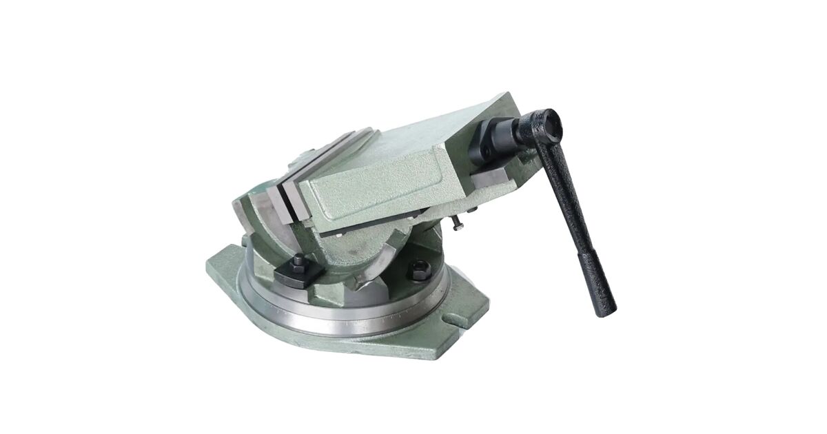 Heavy Duty Cast Iron Machine Vise, 100mm Jaw Width, 360° Swivel Base ...