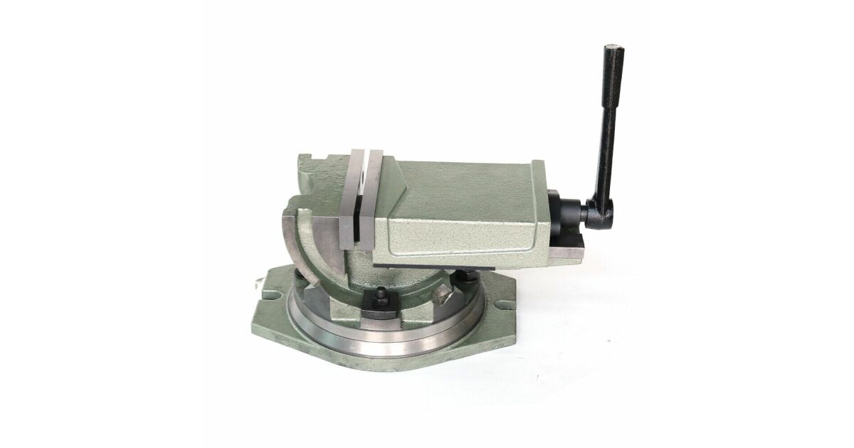 Heavy Duty Cast Iron Machine Vise, 100mm Jaw Width, 360° Swivel Base ...