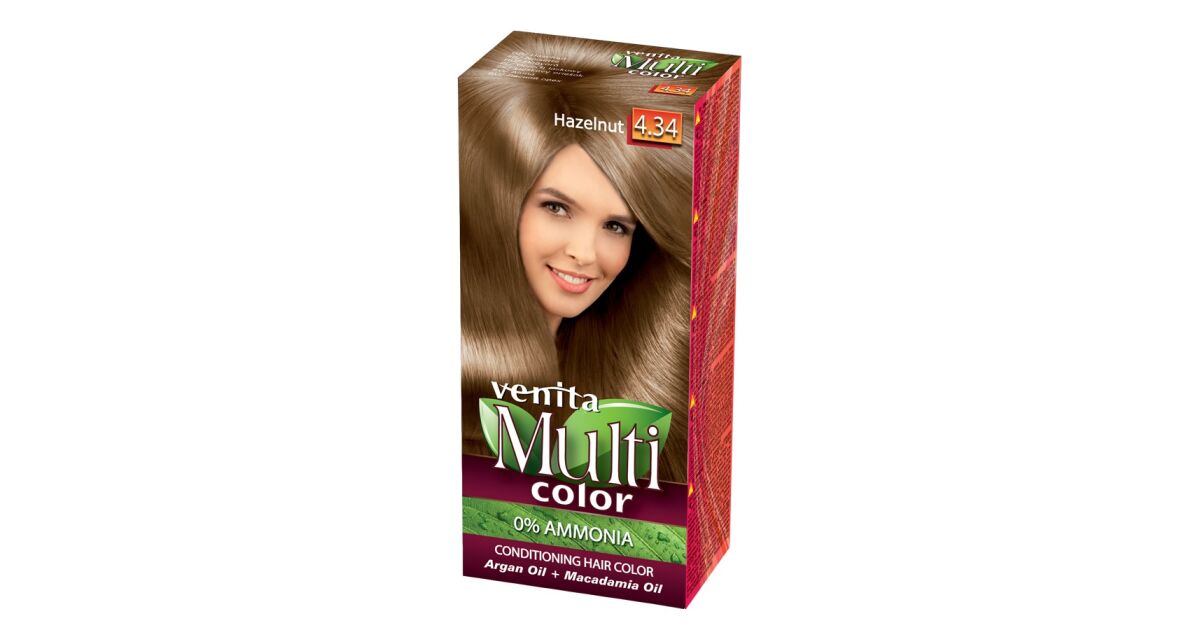 Venita MultiColor 4.34 Mogyoró - Selymes Ápolás és Intenzív Szín ...