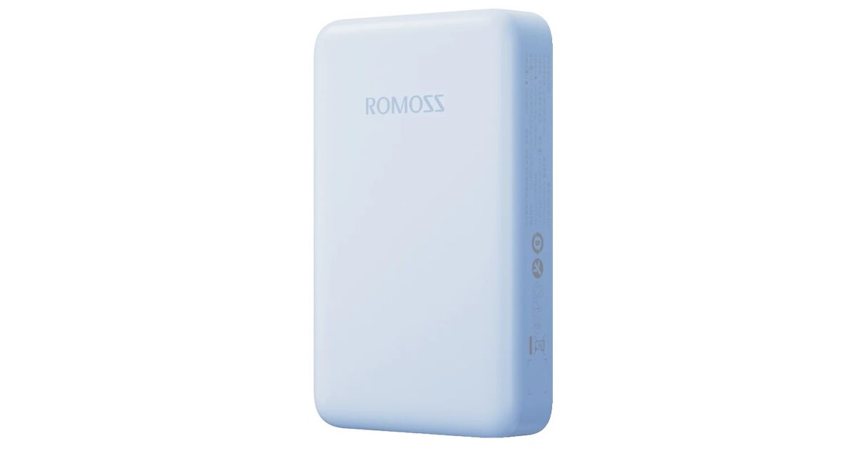 Romoss Magnetic Power Bank, 10000mAh vezeték nélküli töltés, C típusú ...