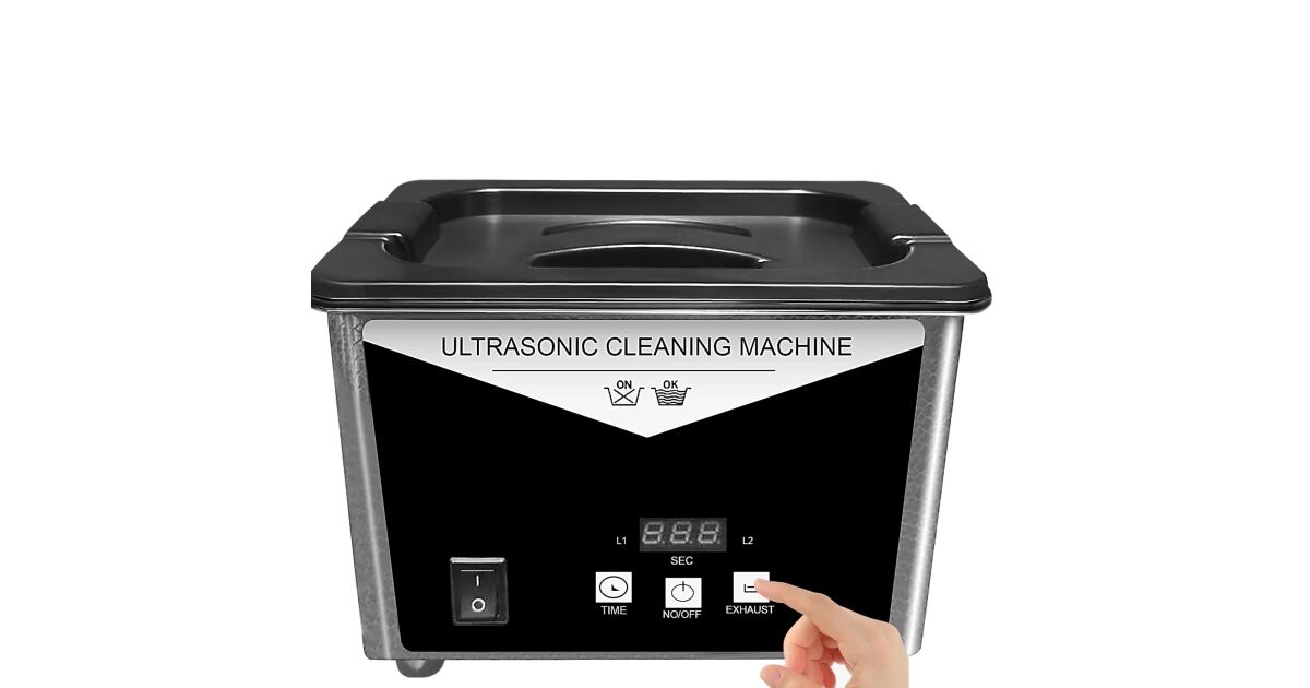 Ultrasonic Cleaner, 0.8L Capacity, 30W Power, LED Display, | Pepita.hu