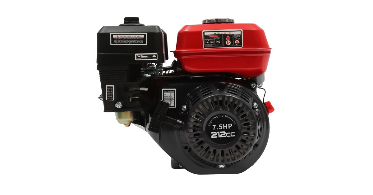 Gasoline Engine, 7.5HP Power Output, Efficient Air Cooling, Pull Start ...