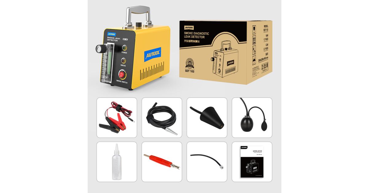 Car Smoke Leak Detector, EVAP Leak Detection, 12V Power, | Pepita.hu
