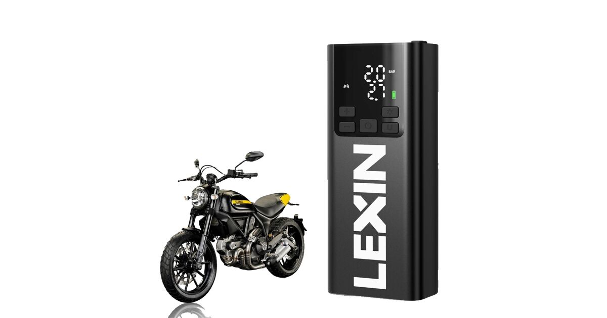 Lexin P5 Smart Air Pump, 150 PSI Fast Inflation, 5000 mAh Battery, LED ...