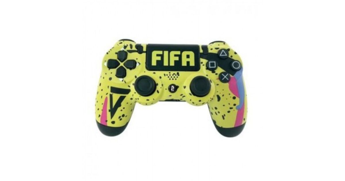 Controller Dualshock 4 v2 pentru PlayStation 4, Fifa VOLTA, Yellow ...