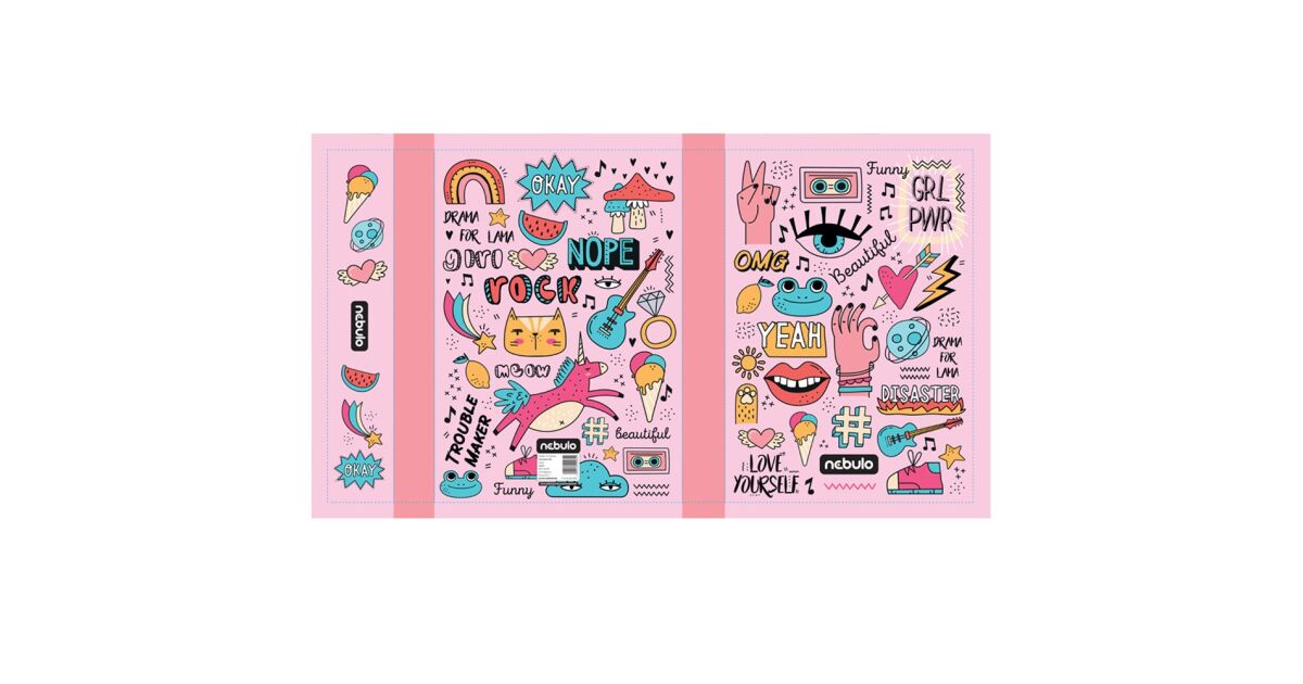 Cutie caiet Nebulo Girl Power A4 | Pepita.com
