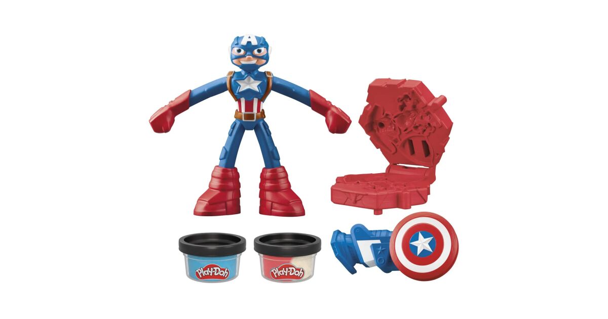 Play-Doh Marvel Captain America Figurenspielset 10 cm | Pepita.com
