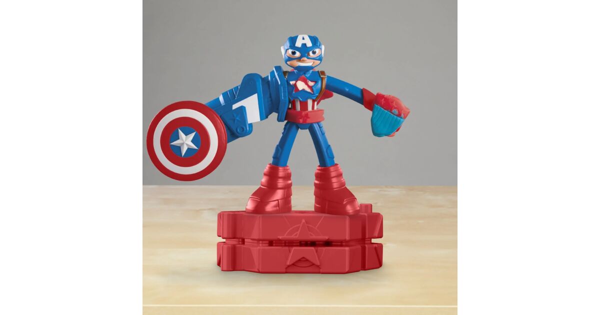 Play-Doh Marvel Captain America Figurenspielset 10 cm | Pepita.com