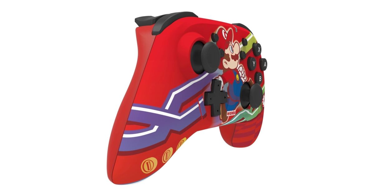 Hori HoriPad, Nintendo Switch, Official, Bluetooth, Super Mario Edition ...