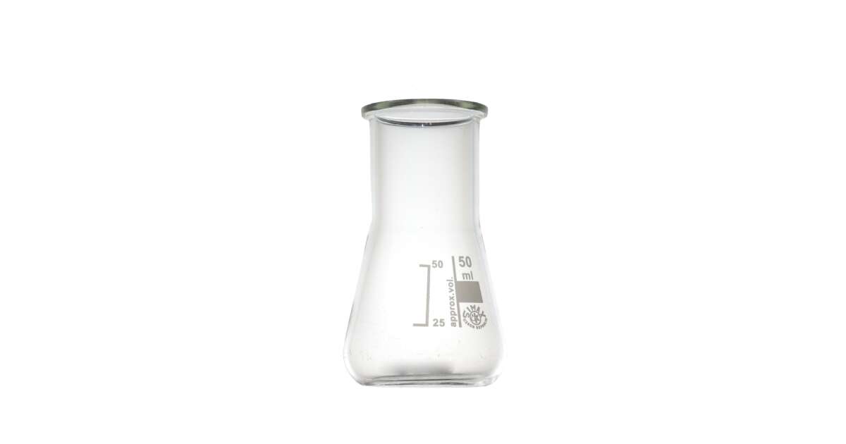Erlenmeyer lombik bő nyakú 25ml | Pepita.hu
