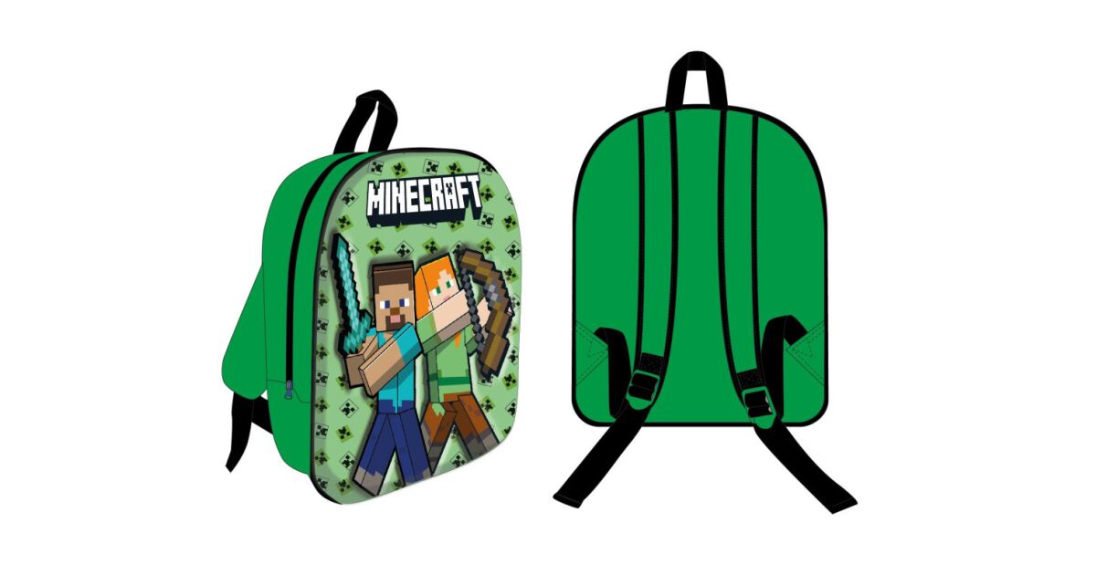 Minecraft Block Battlers 3D hátizsák, táska 30 cm | Pepita.hu