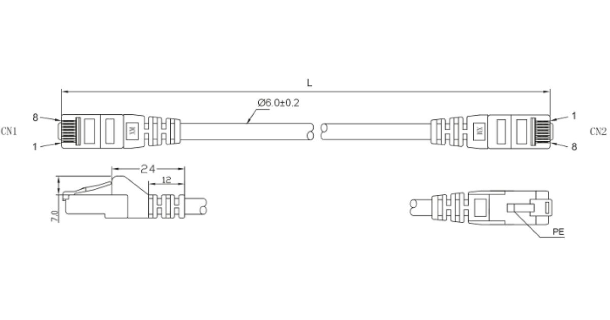 Cablu LAN Cablu Patch Cablu CAT 6A S/FTP roșu 5m | Pepita.com
