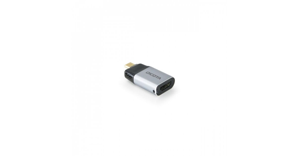 Dicota USB-C to HDMI Mini Adapter with PD (4k/100W) silver | Pepita.com