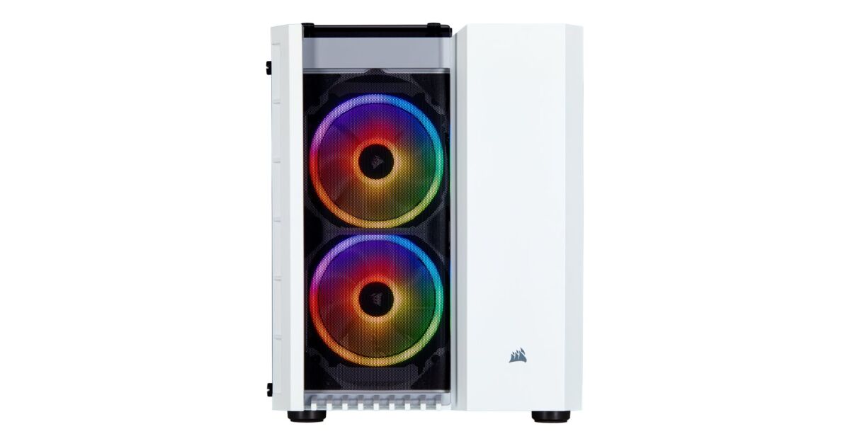 Corsair RGB Computer Case 280X Fereastră laterală, Alb, Micro ATX ...
