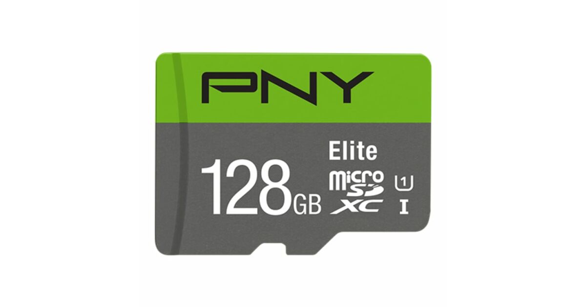 SD MicroSD XC Card 128GB PNY Elite Cl.10 U1 retail | Pepita.com