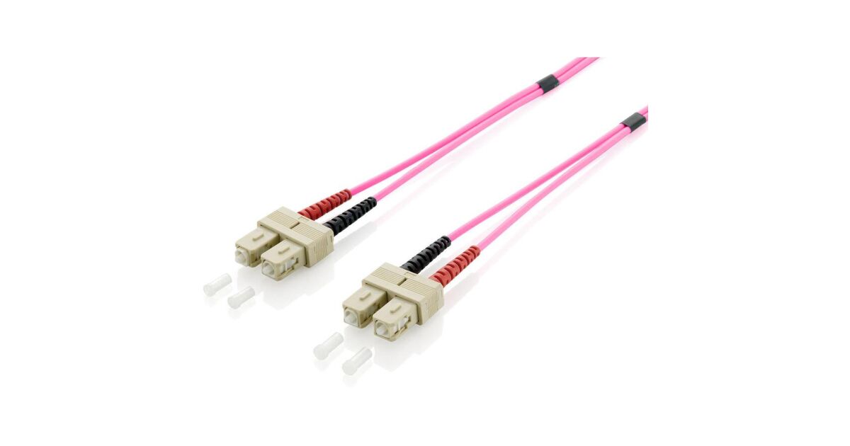 Equip LWL Patch kábel SC->SC 15.00m Multimode Duplex OM4 Polyester ...