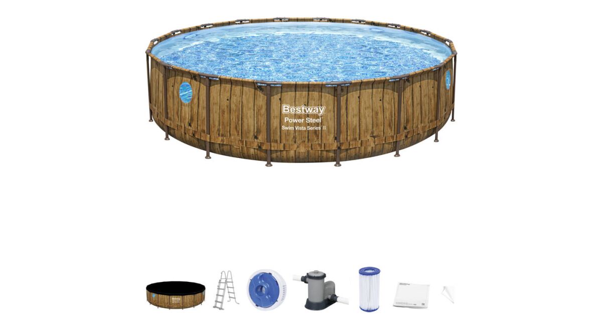 Bestway medence állvány fa 549x122 11in1 56977 | Pepita.hu