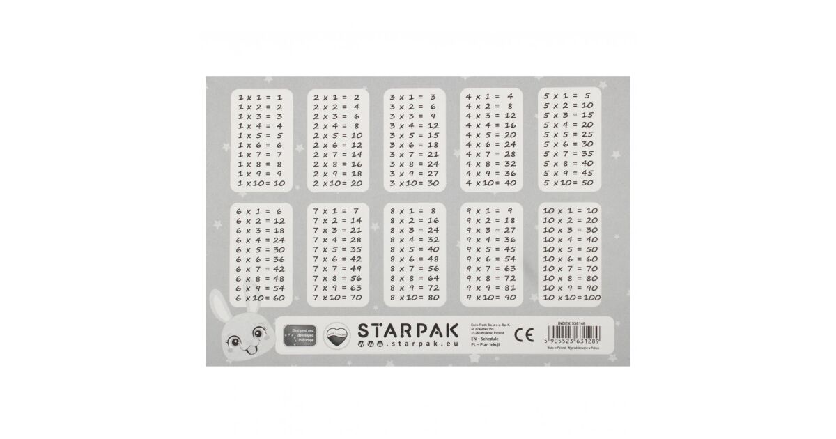 PLAN DE LECȚIE TABL MNOZ A5 IEPURE STK PB A 25/750 | Pepita.com