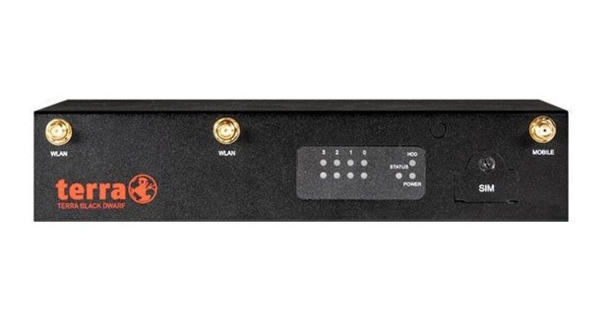 TERRA FIREWALL BLACK DWARF PRO G5 inkl. Securepoint Infinity-Lizenz UTM (12 Monate MVL) | Pepita.com