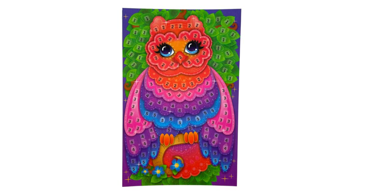 DIY színes bagoly mozaik készlet | Pepita.hu