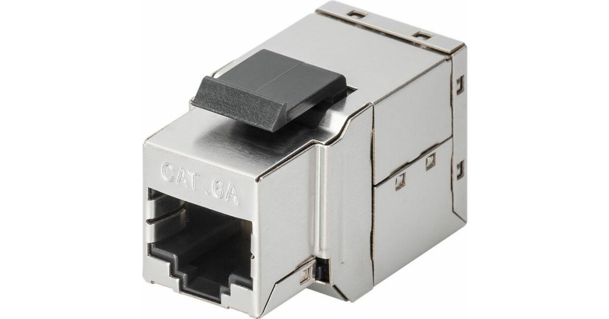 Cupla conector Keystone RJ45 CAT 6A STP Modular 2xRJ45 | Pepita.com