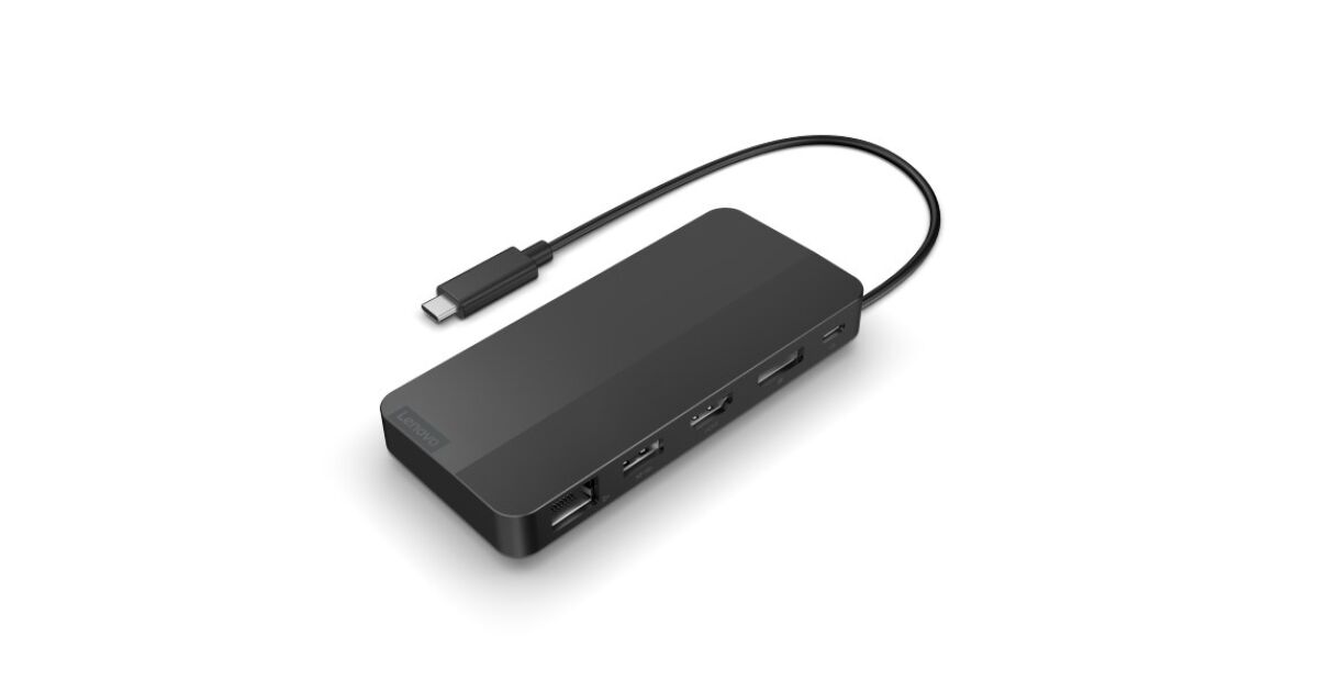 Lenovo USB-C Dual Display Travel Dock with Adapter | Pepita.com