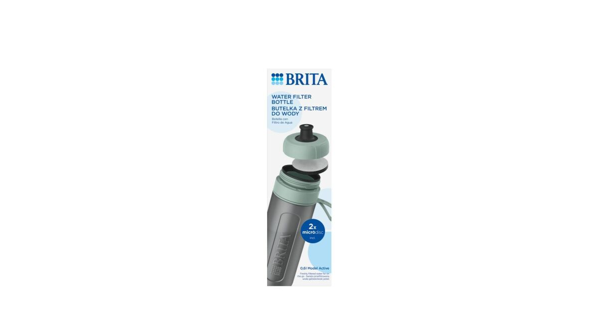 Flacon filtru Active + 2 MicroDisc verde pastel | Pepita.com