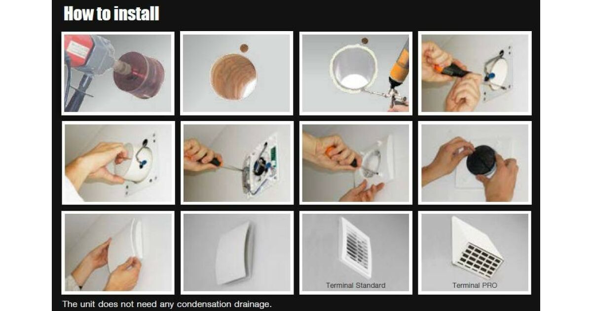 Aerauliqa Quantum HR-100 egyhelyiséges hővisszanyerős szellőztető ...