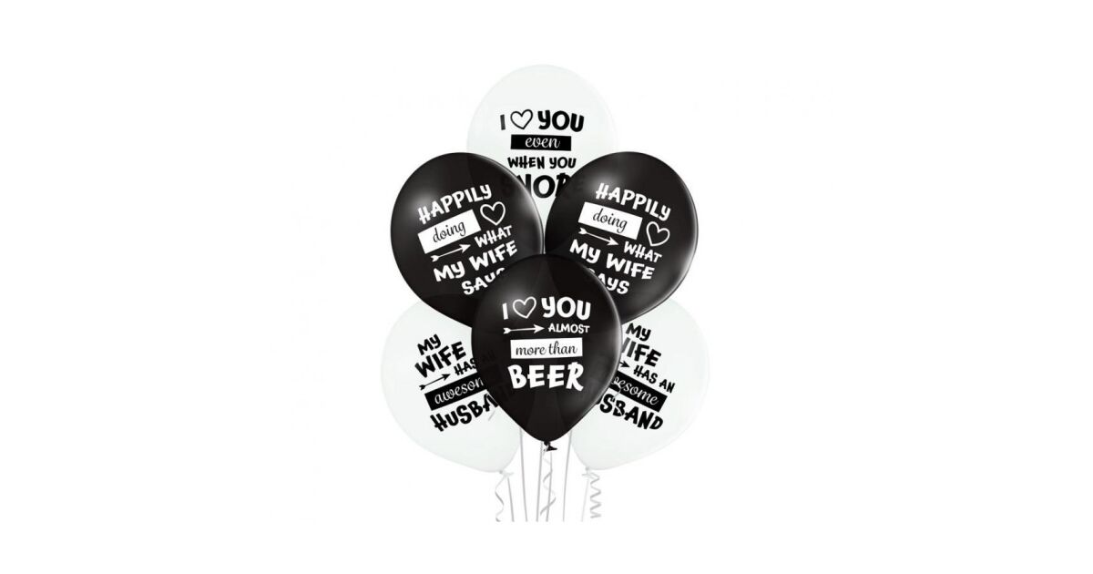 Best Wife Ever, Legjobb Feleség léggömb, lufi 6 db-os 12 inch (30 cm ...