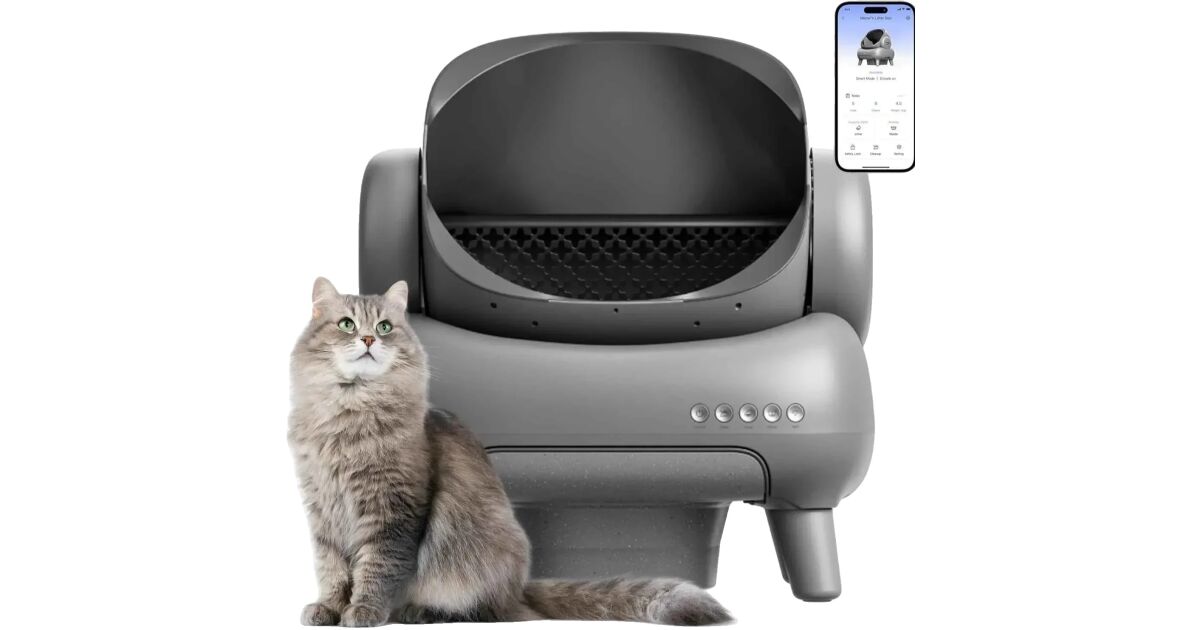 Intelligens macska alom doboz, alkalmazásvezérlés, extra nagy hely ...