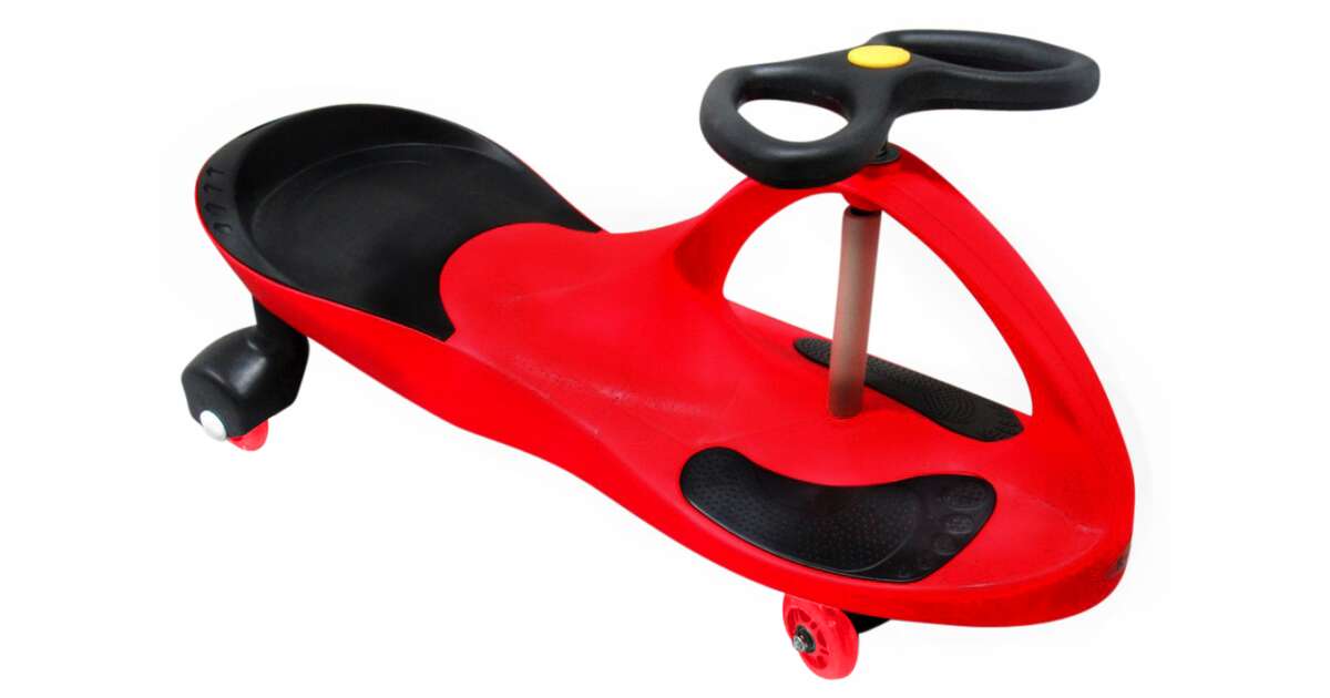 BoboCar with LED wheels #red-black | Pepita.com