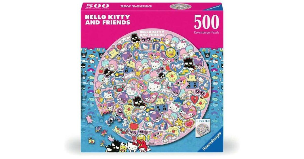 Puzzle kołowe 500 elementów - Hello Kitty | Pepita.com