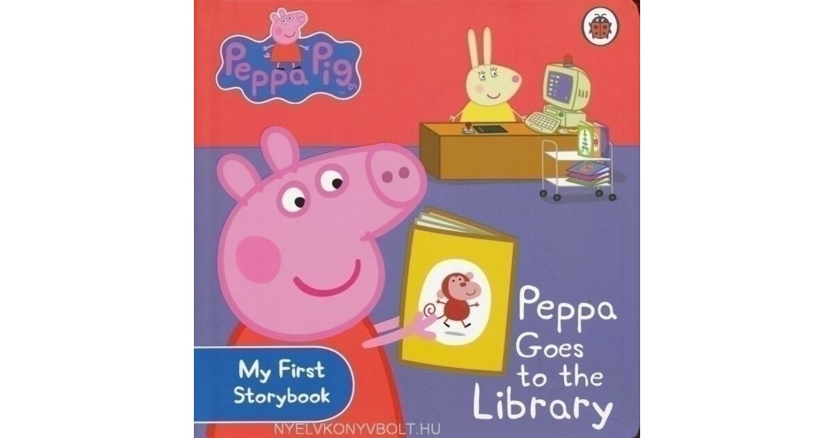 Peppa Pig - Peppa Goes to the Library - My First Storybook Board Book ...