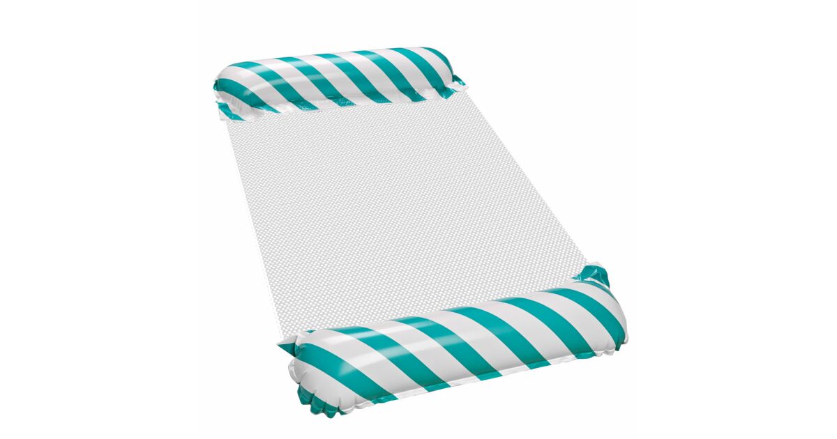 Felfújható strand matrac függőágy víz nyugágy szék medence kék | Pepita.hu